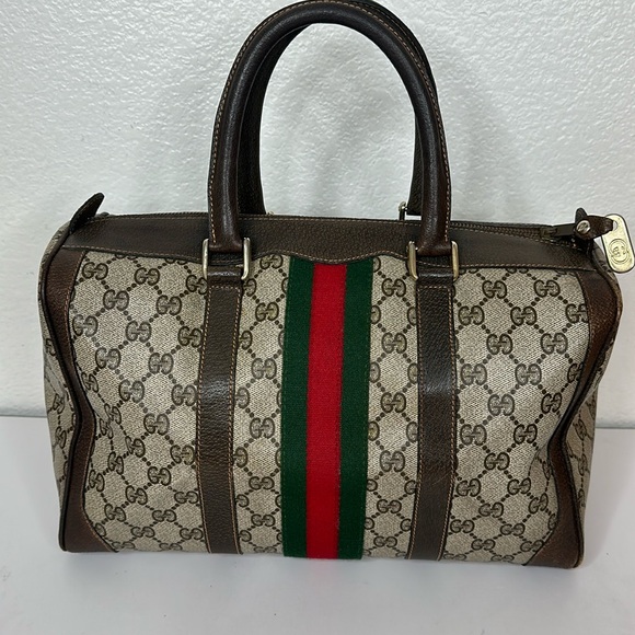 Gucci | Bags | Gucci Plus Vintage Pvc Boston Bag | Poshmark